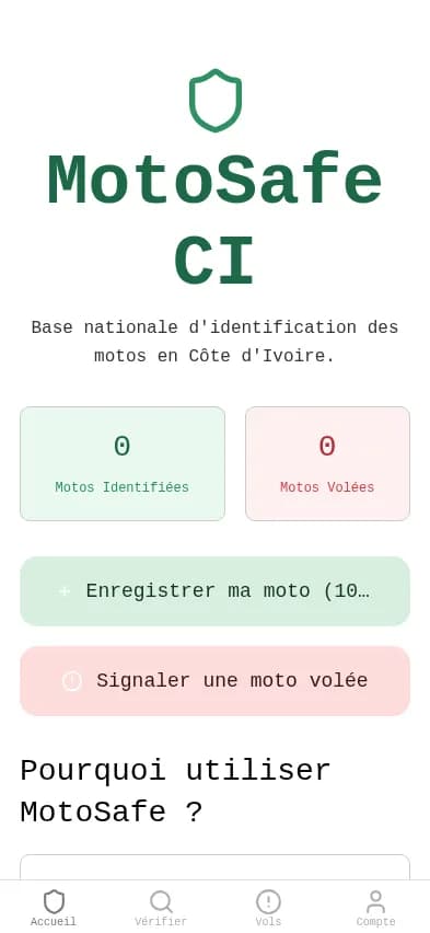 MotoSafe CI