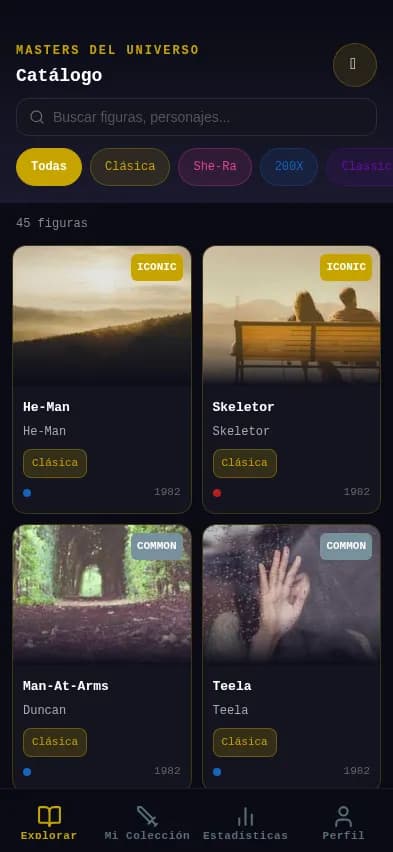 Masters Collect Tracker