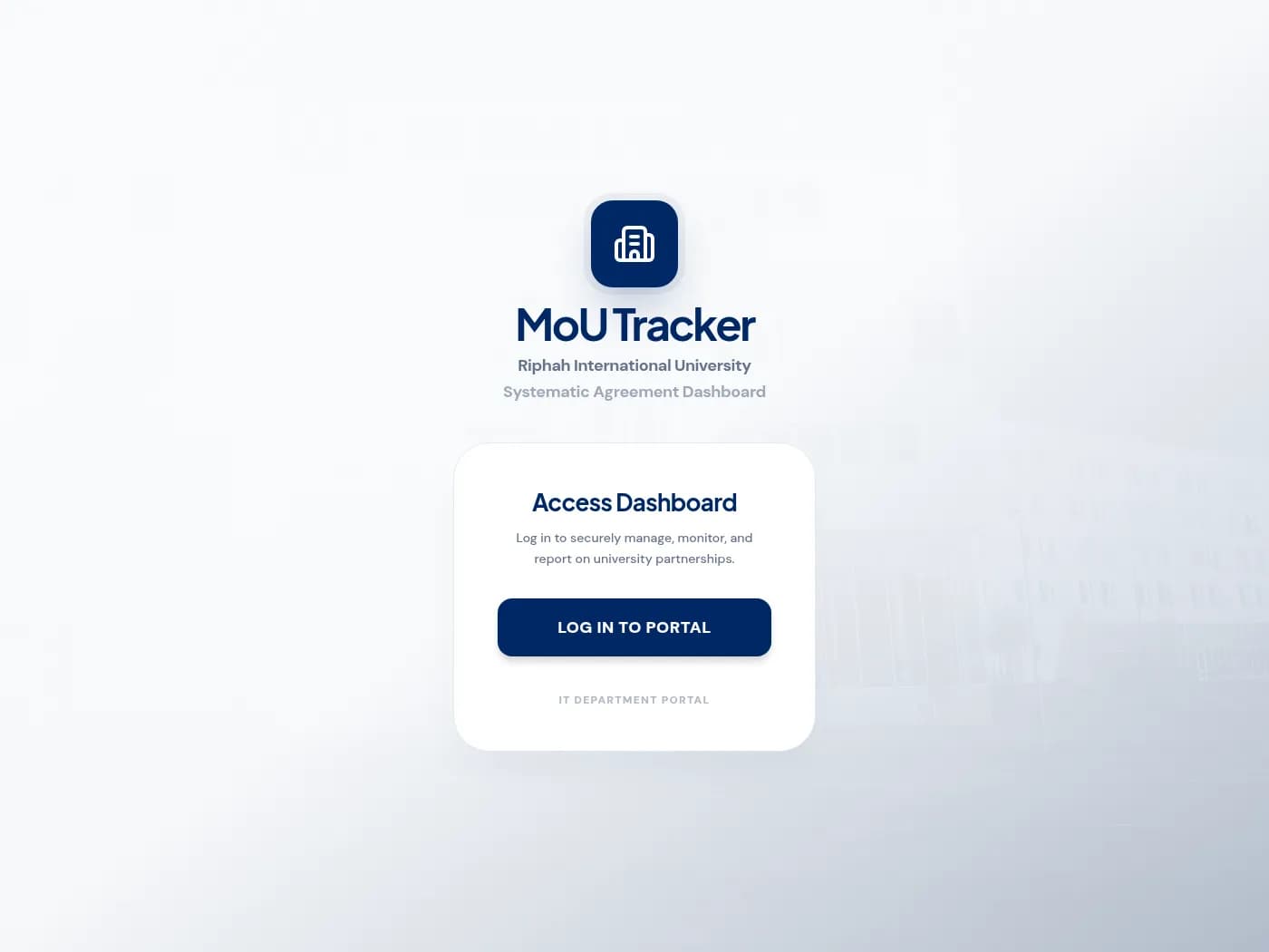 MoU Tracker Web App