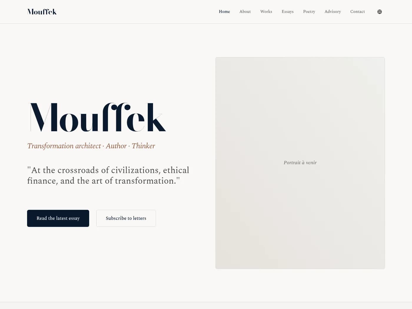 Mouffek Auteur Site