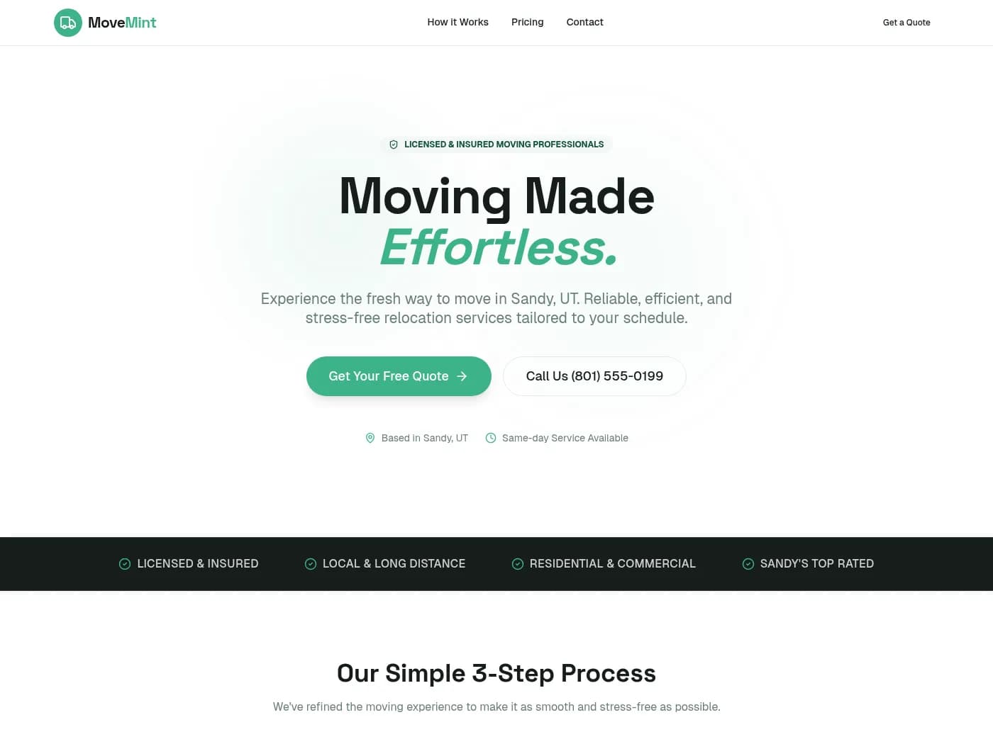 MoveMint Landing Page
