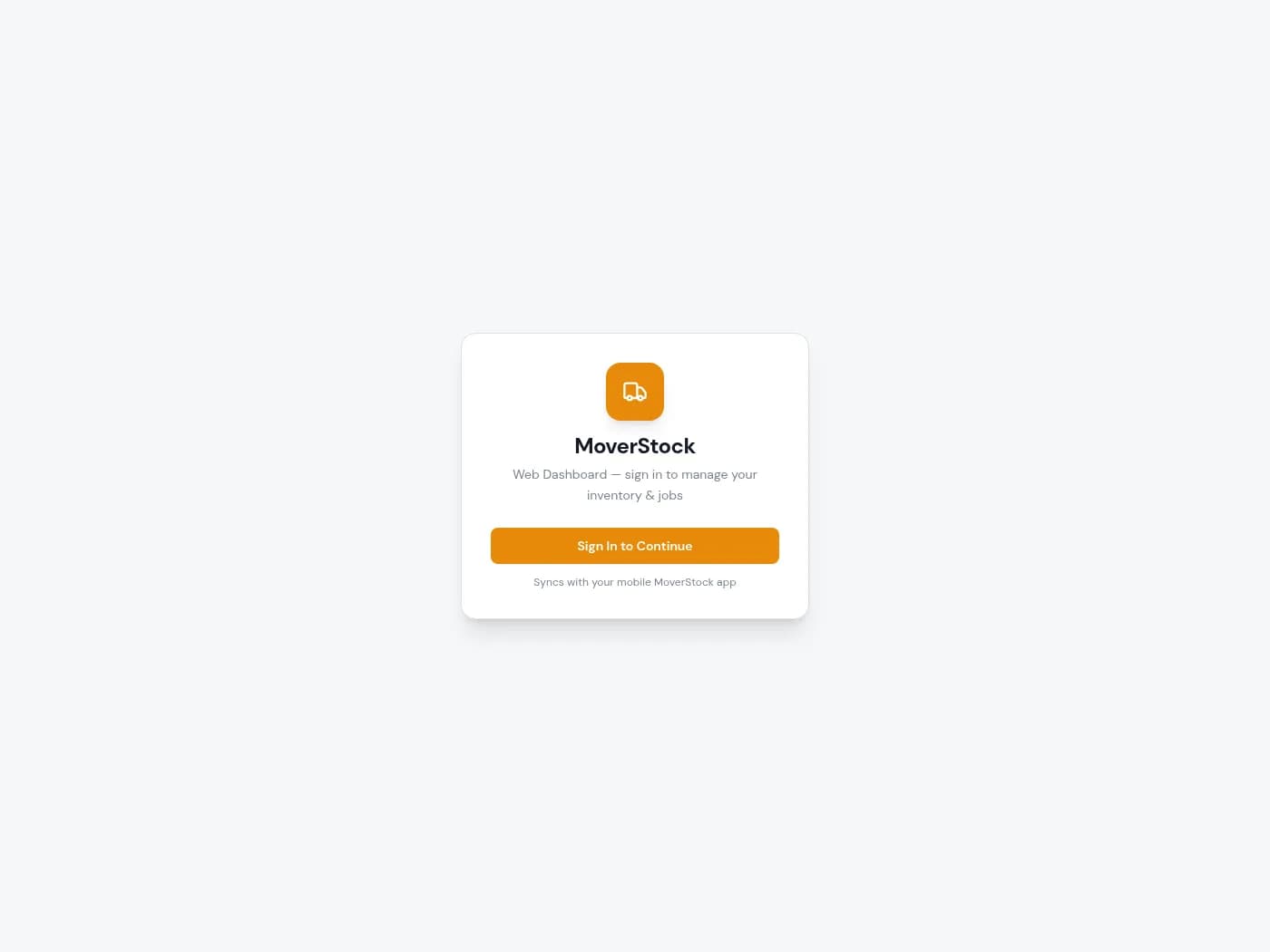 MoverStock Web Dashboard