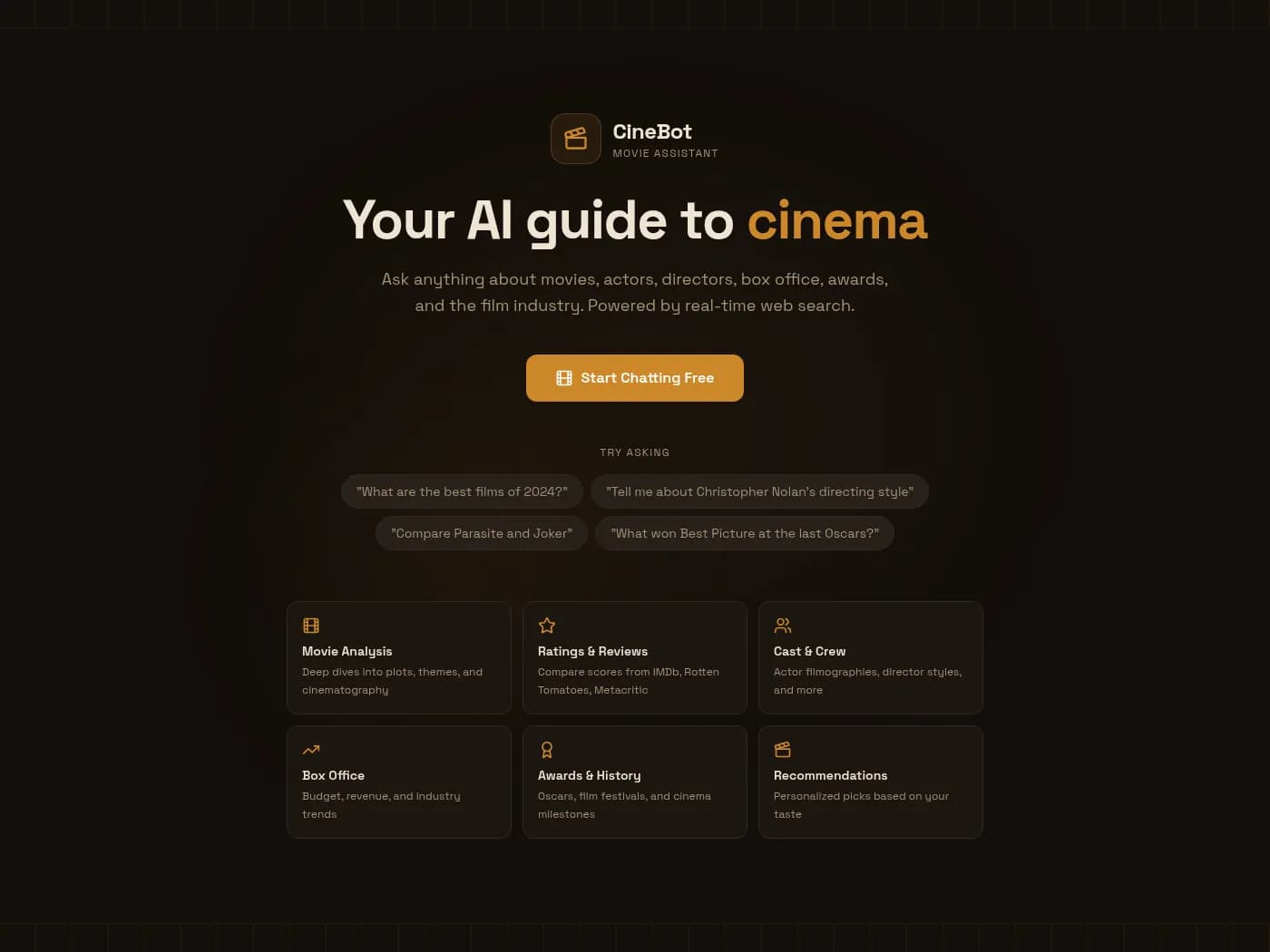 CineBot Movie Assistant