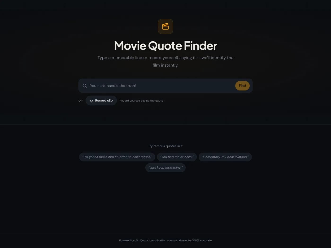 Movie Quote Finder