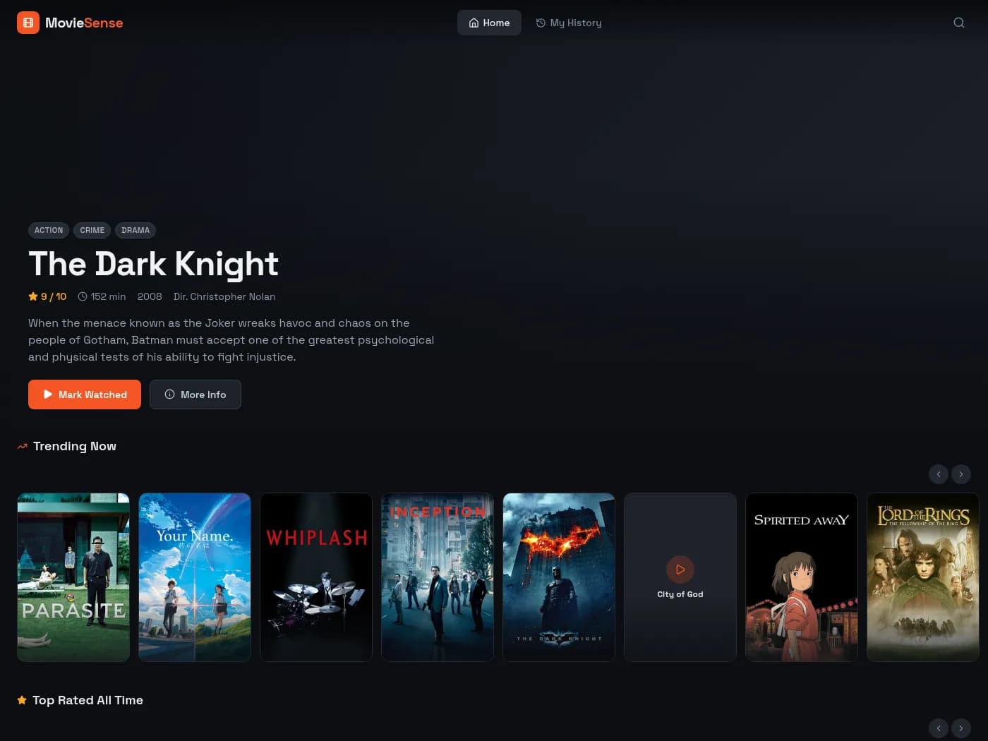 MovieSense Recommender