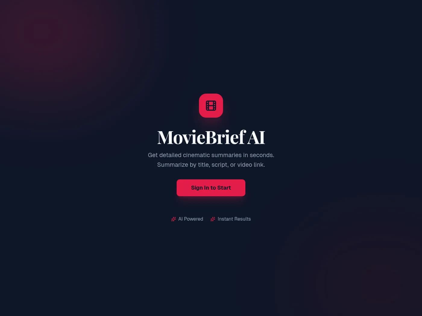 MovieBrief AI
