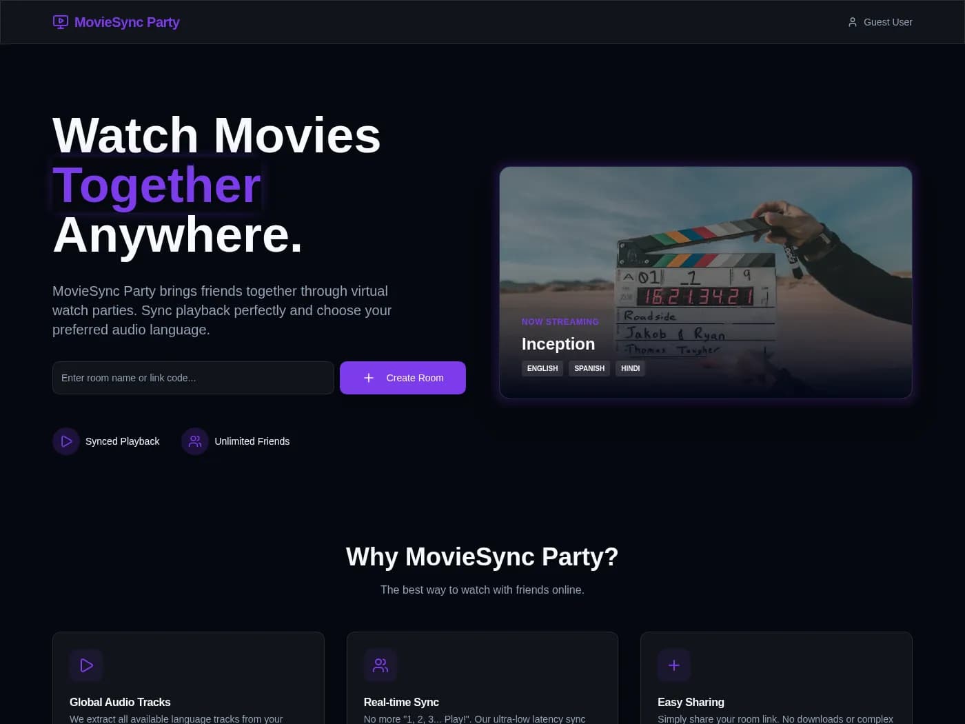 MovieSync Party