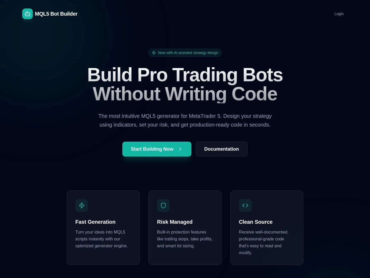 MQL5 Bot Builder