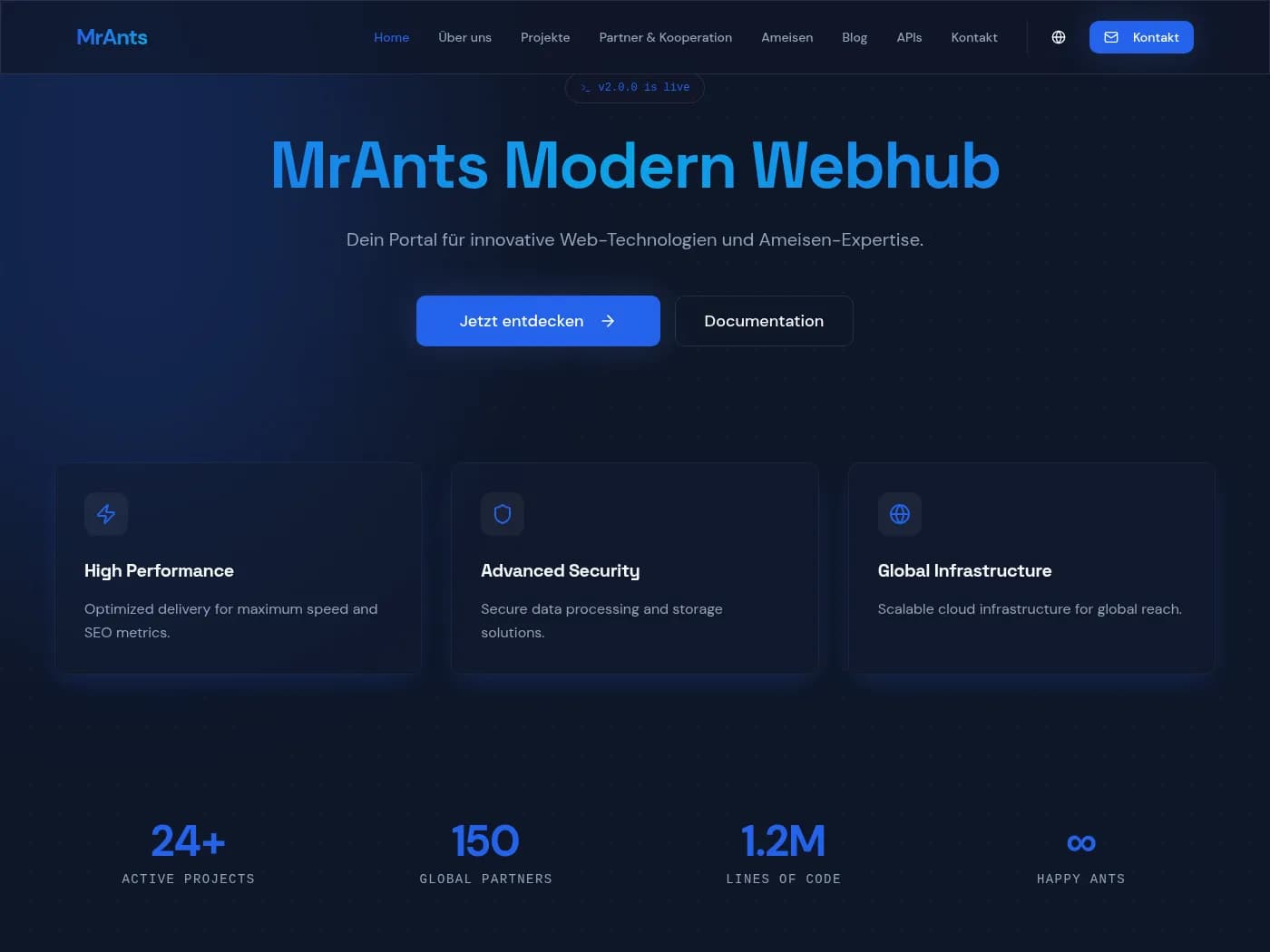 MrAnts Modern Webhub
