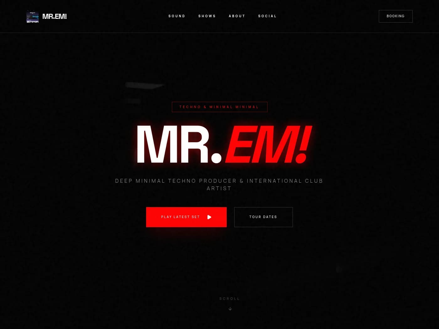 MR.EM! Techno DJ Site