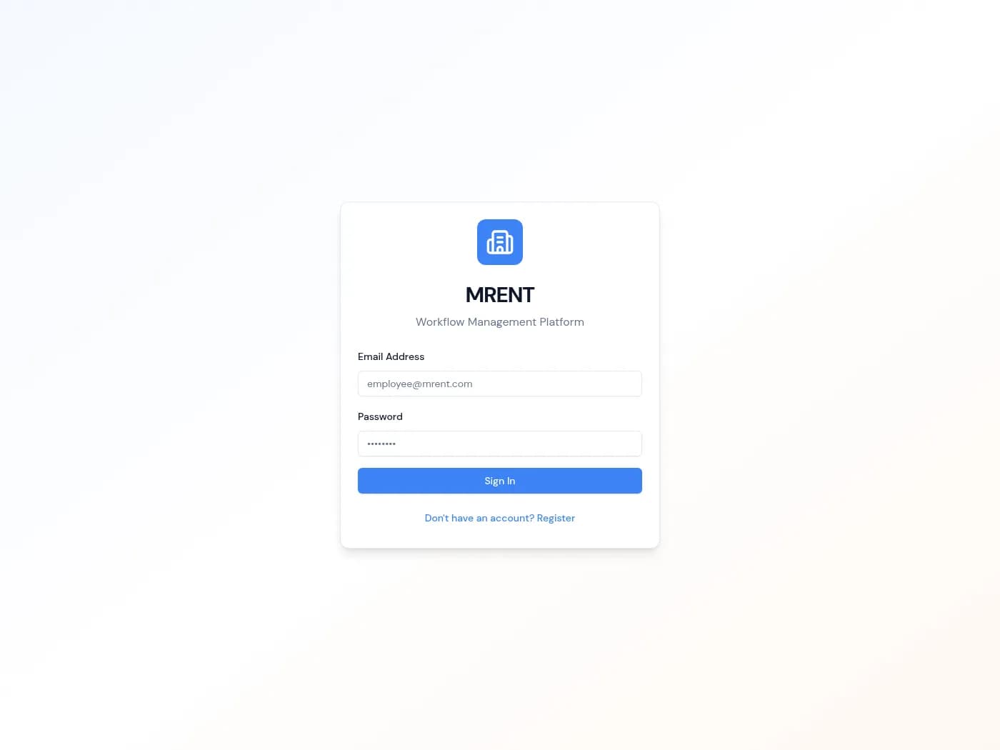 MRENT Workflow Platform