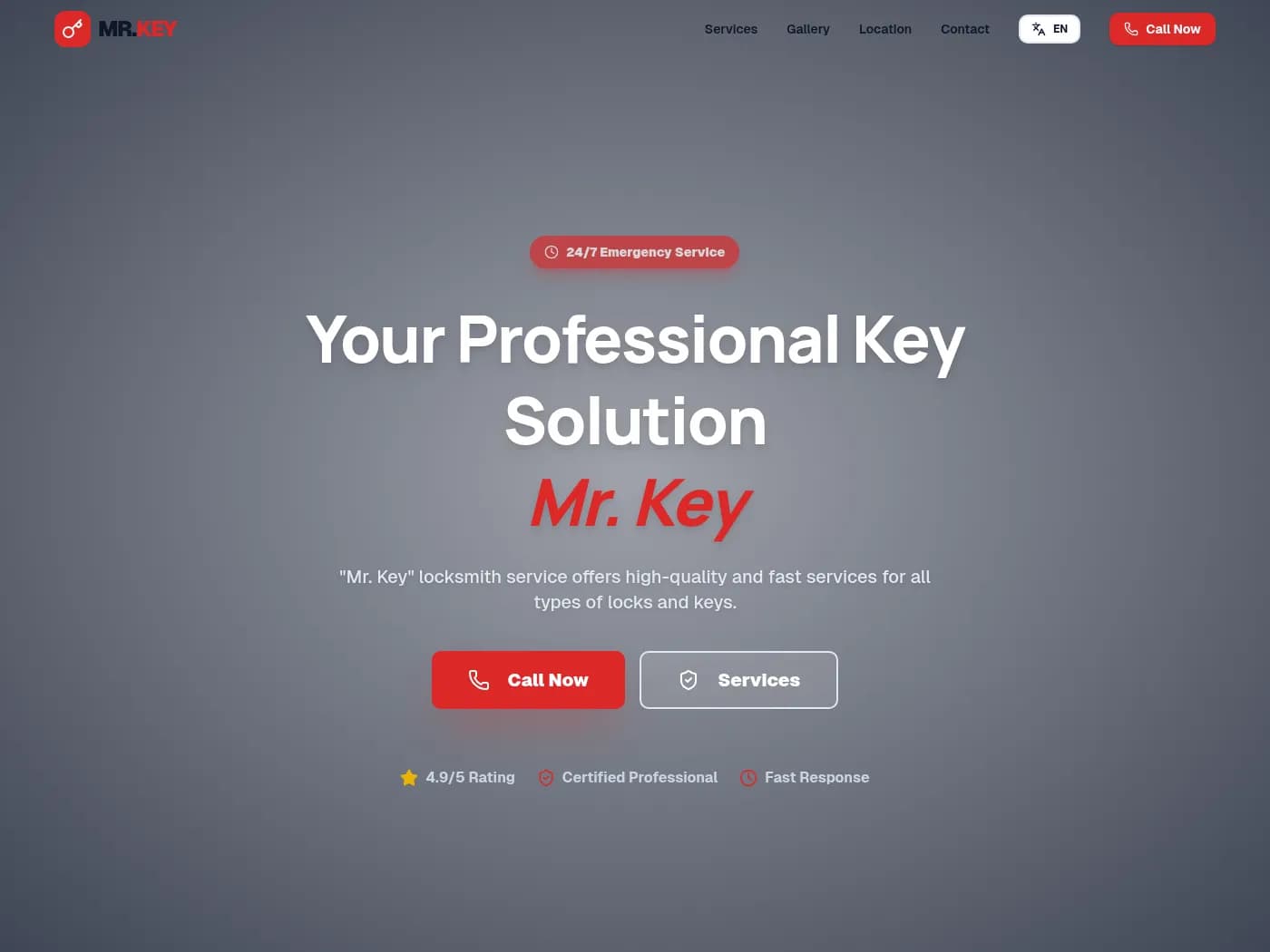 Mr. Key Locksmith Site