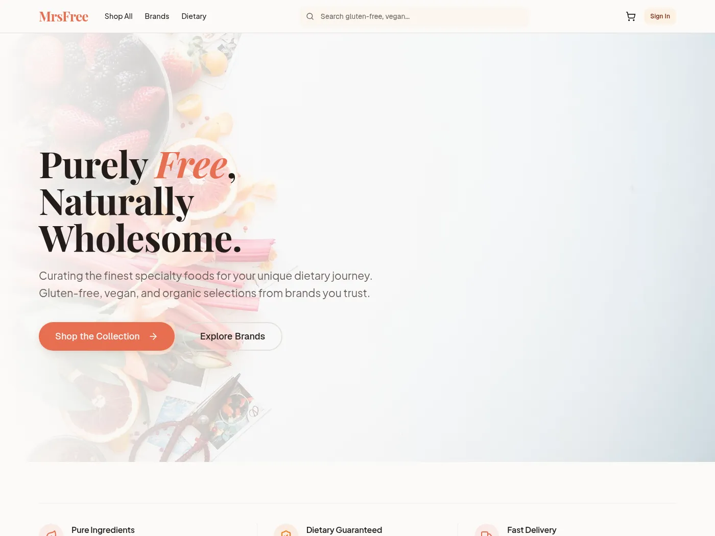 MrsFree E-Commerce Store