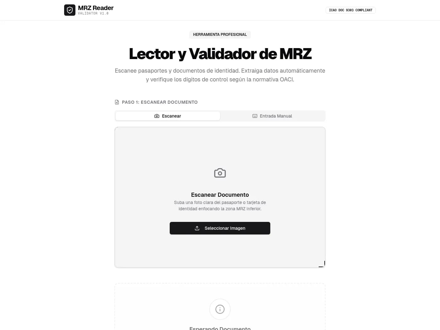 MRZ Reader & Validator