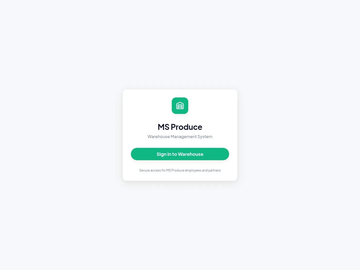 MS Produce Warehouse Suite