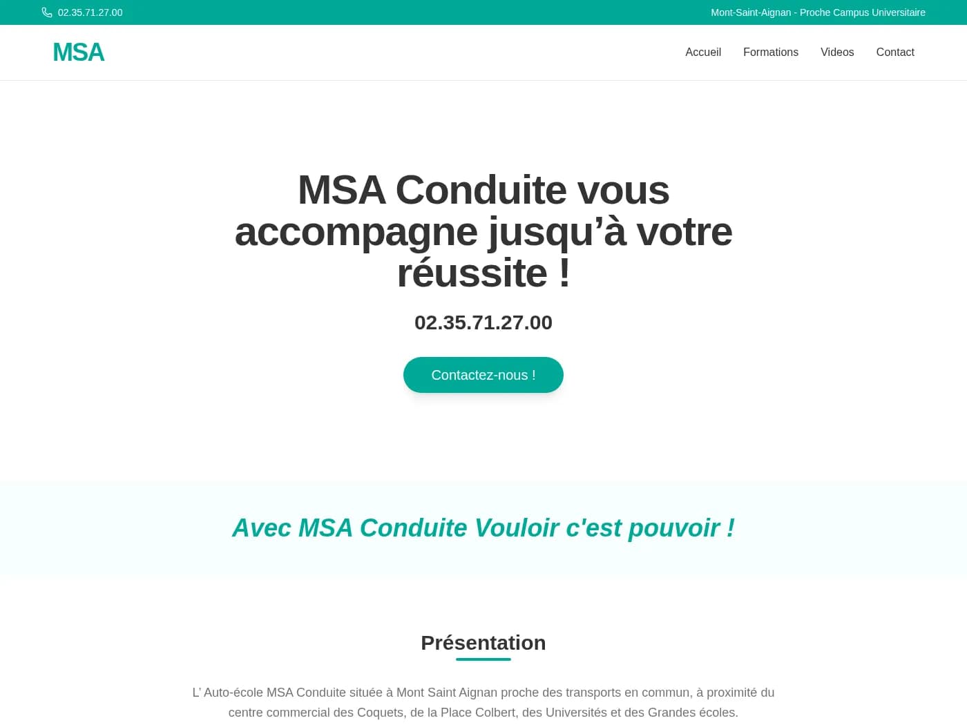 MSA Conduite Web
