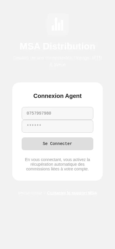 MSA Distribution App