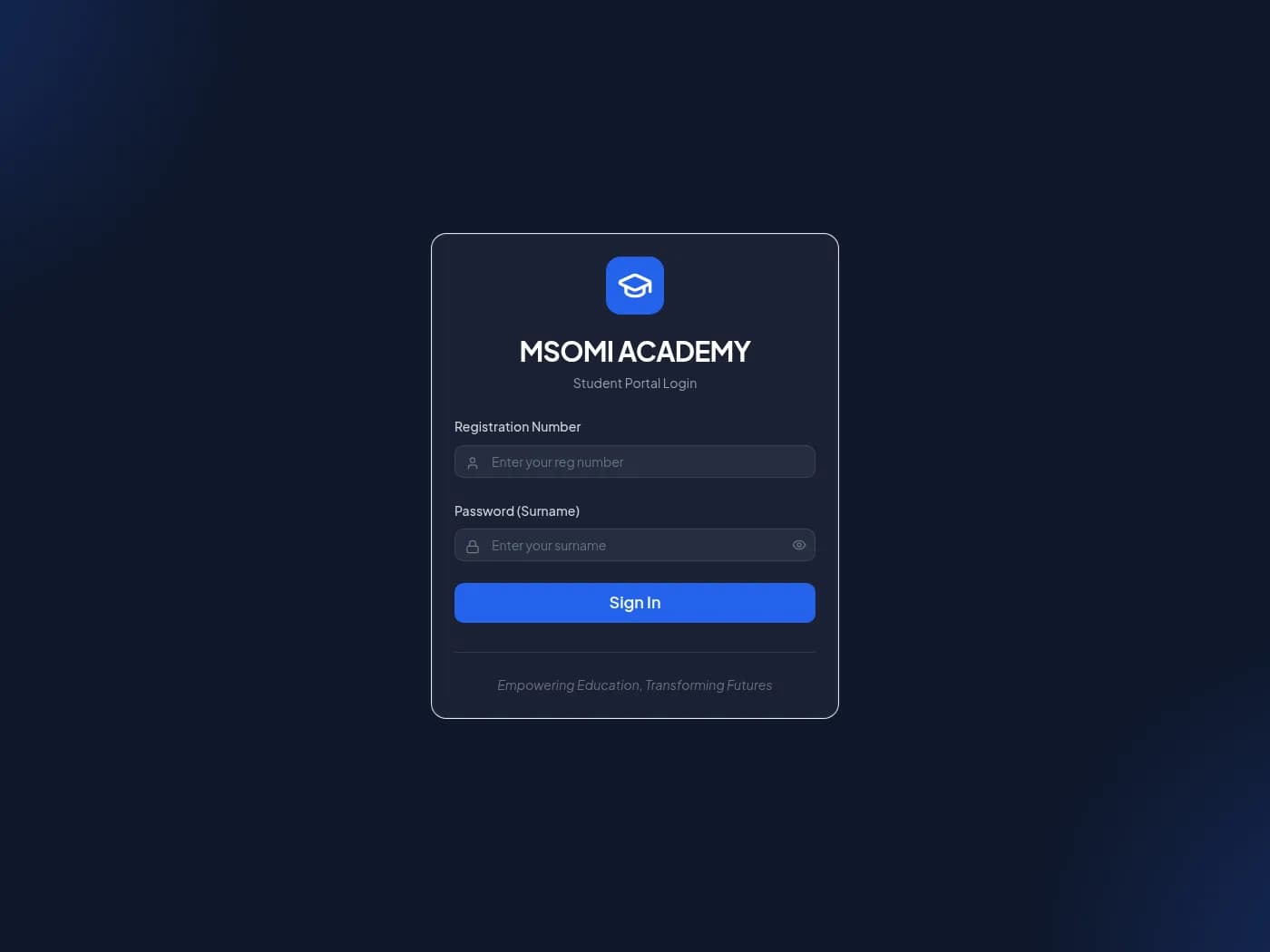 Msomi Academy Portal