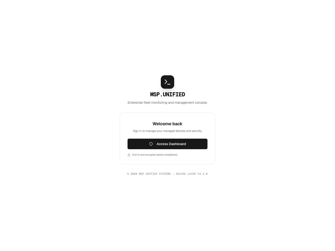MSP Unified Dashboard