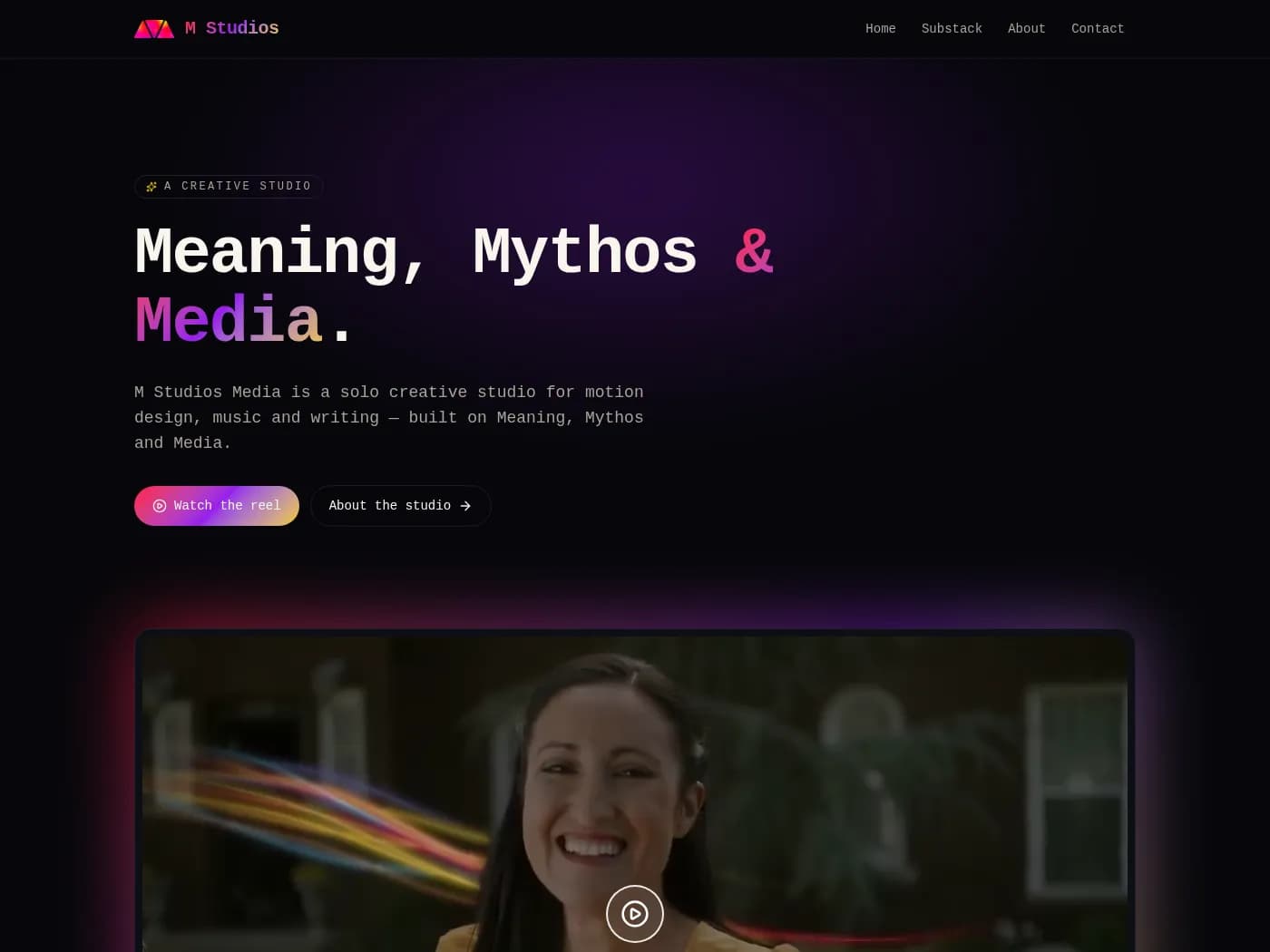 M Studios Media Site