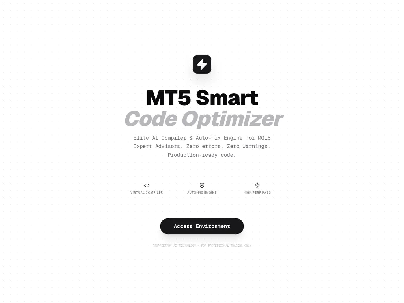 MT5 Smart Code Optimizer