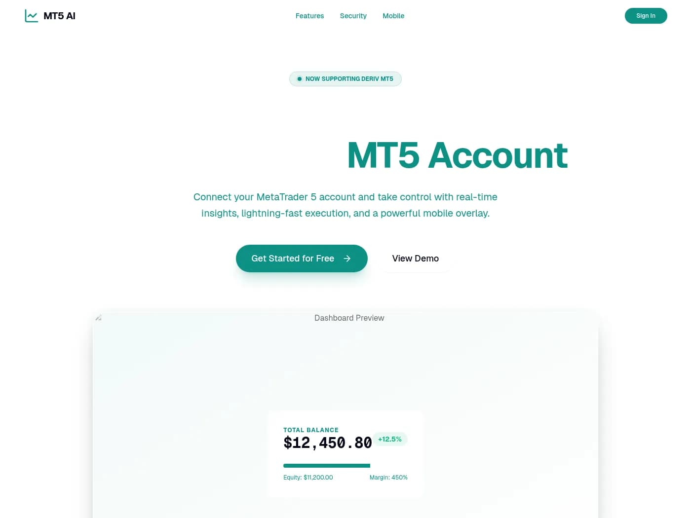 MetaTrader5 AI Dashboard