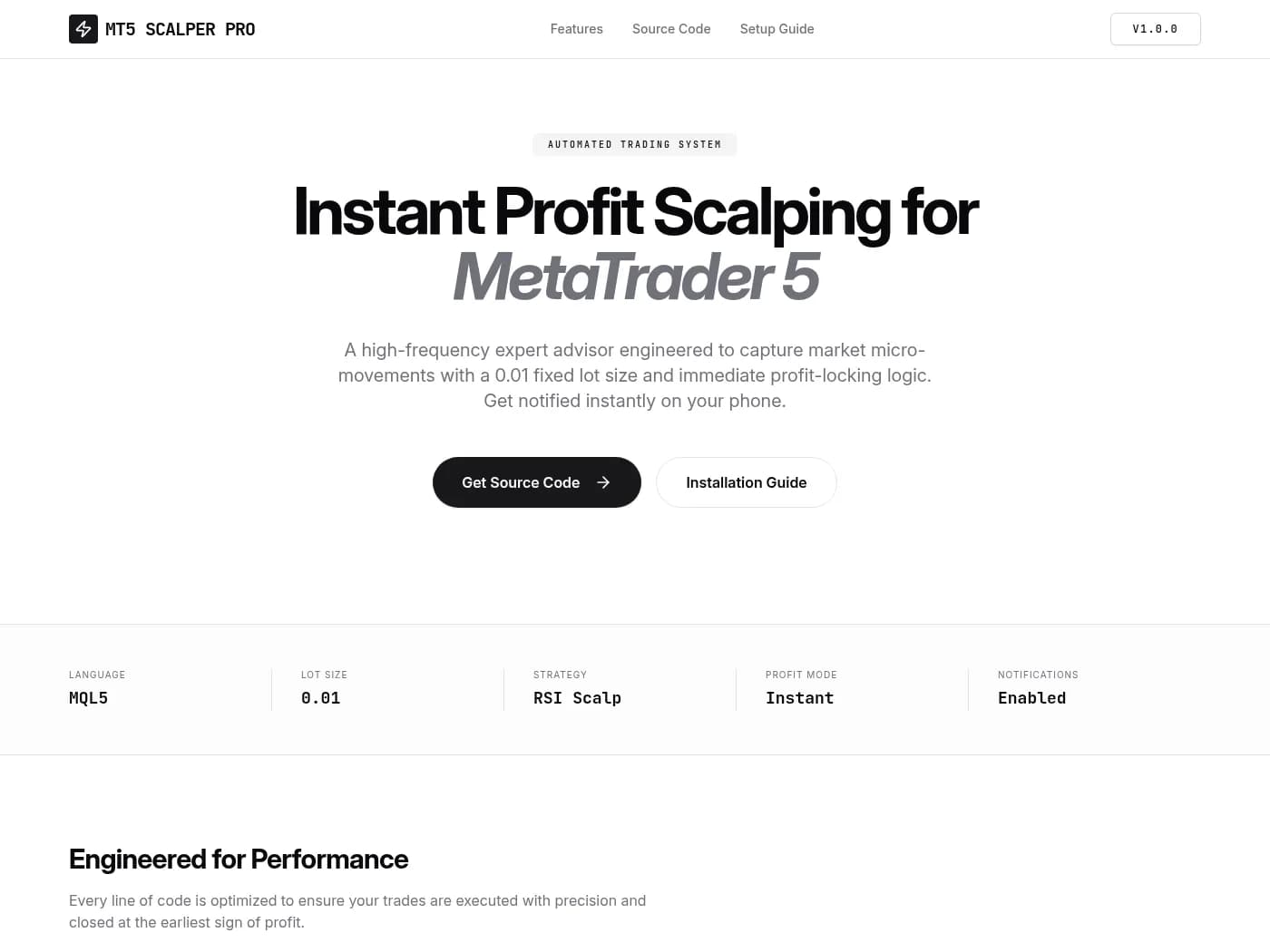 MT5 Expert Scalper