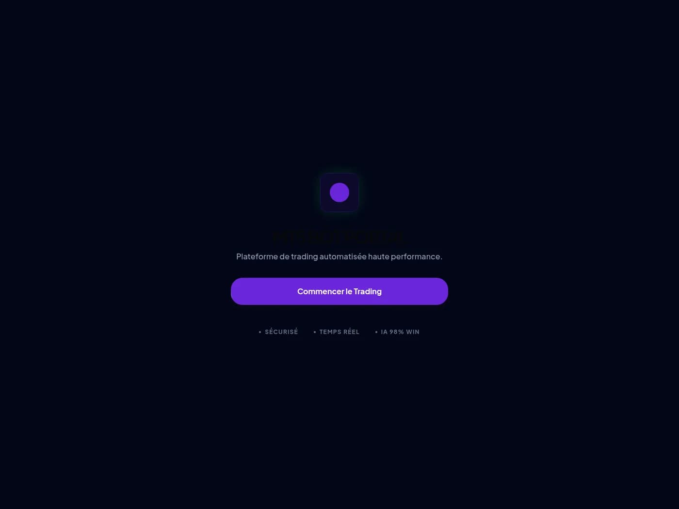 MT5 Trading Bot Portal