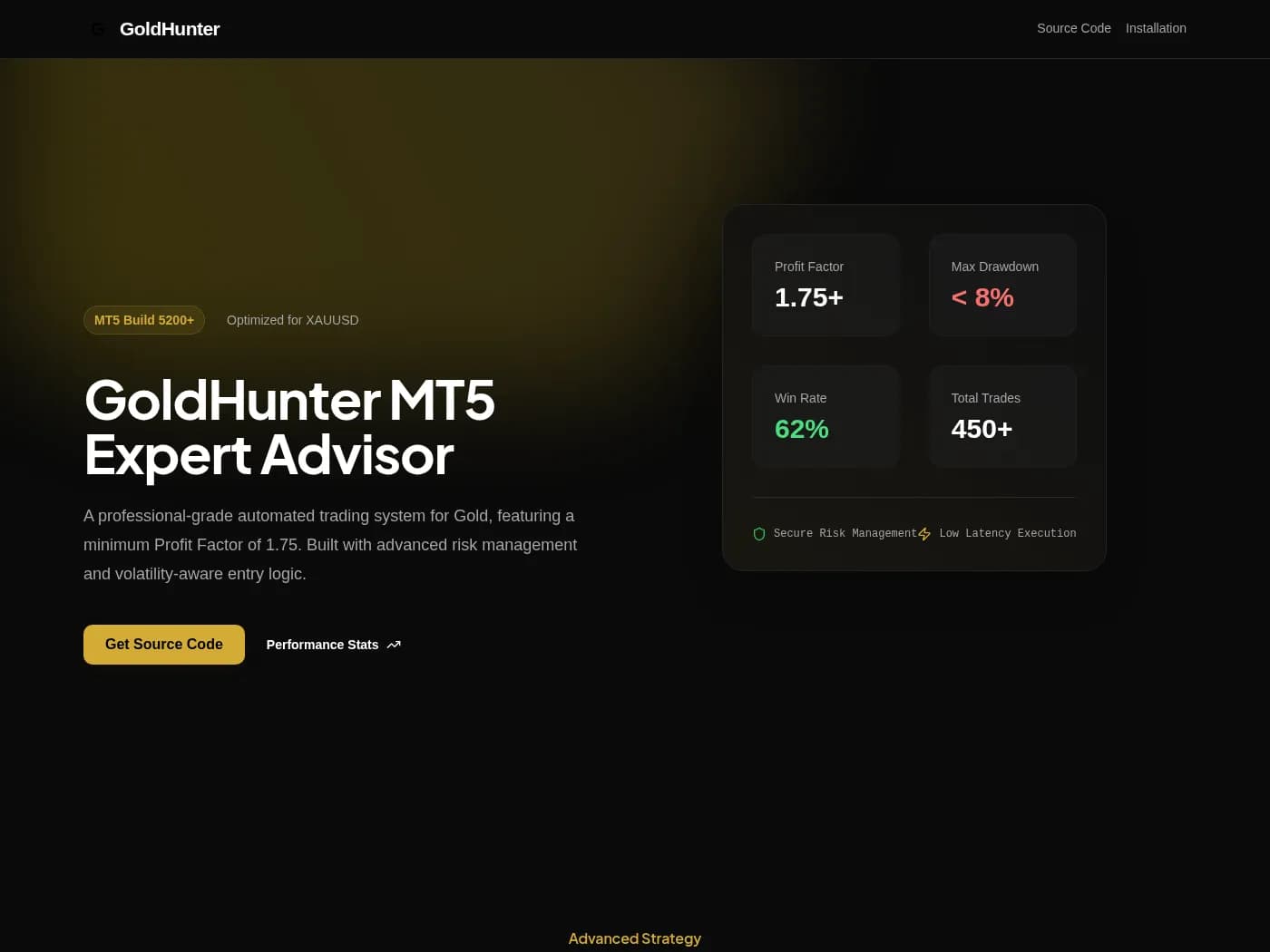 XAUUSD MT5 EA