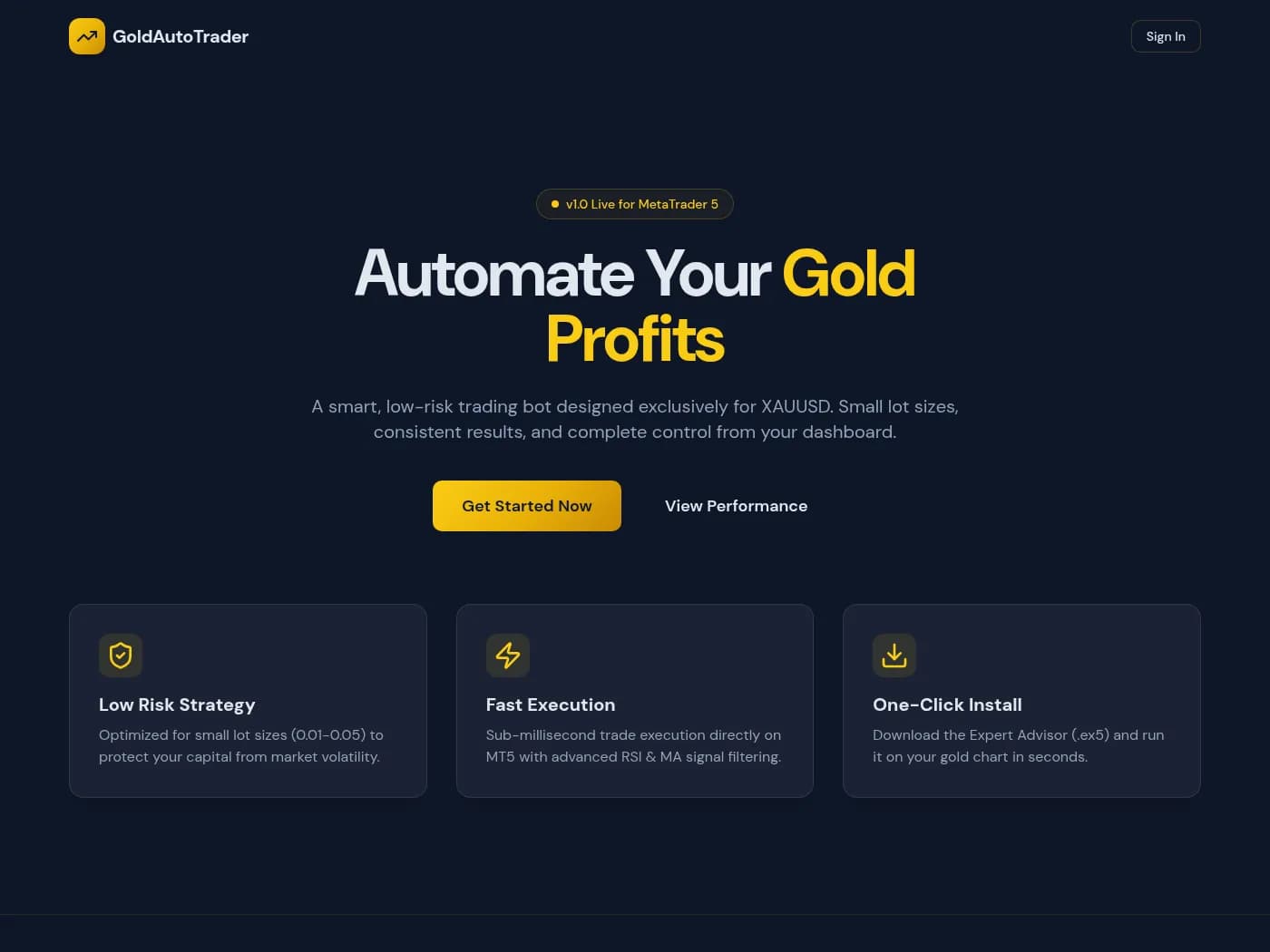 GoldAutoTrader Bot