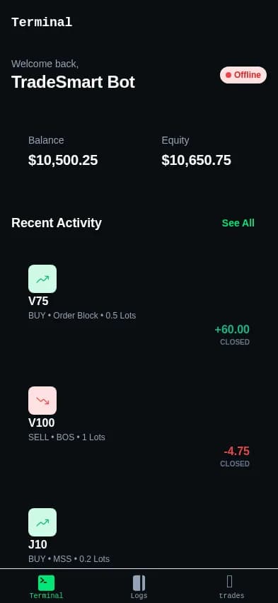 TradeSmart MT5 Bot