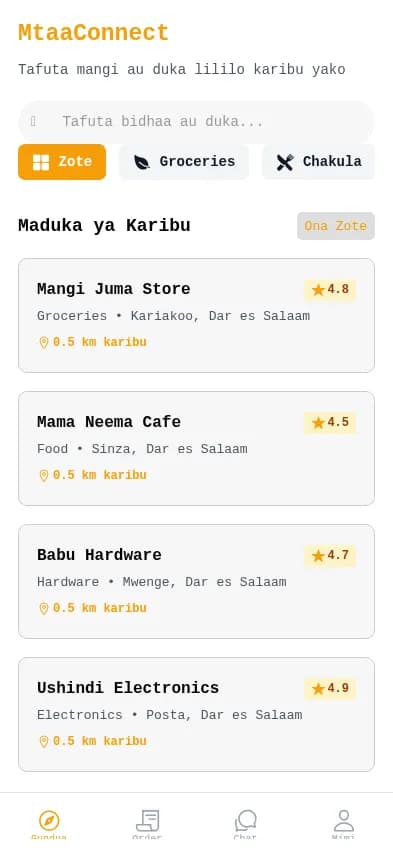 MtaaConnect Marketplace