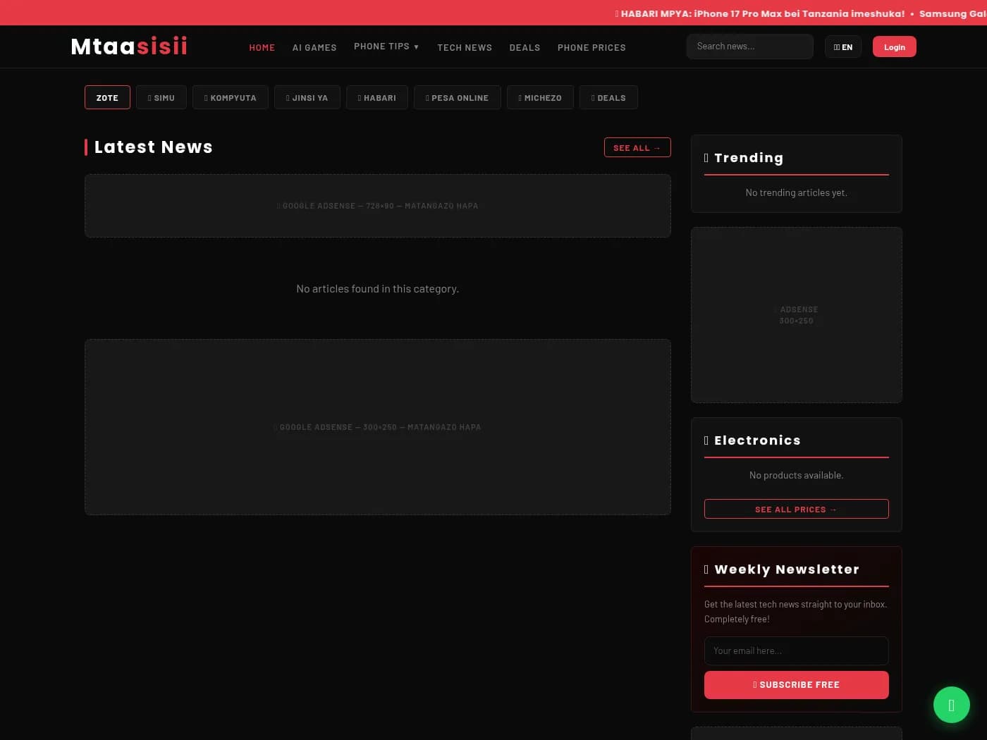 Mtaasisii News Hub