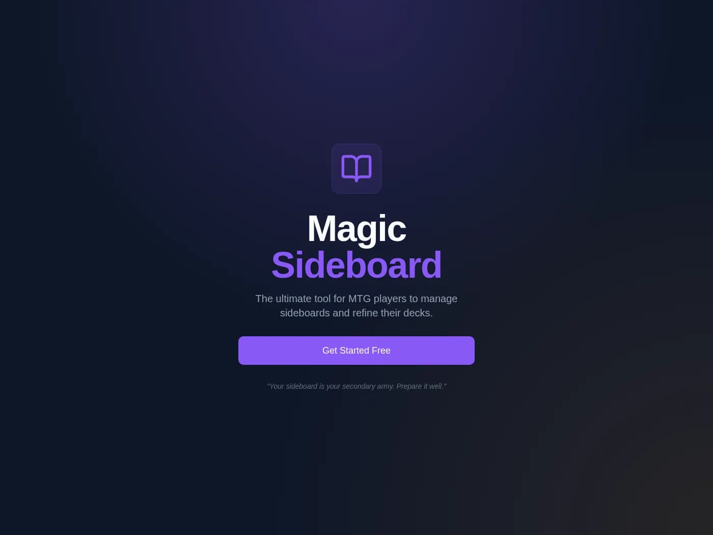 Sideboard Magic Manager