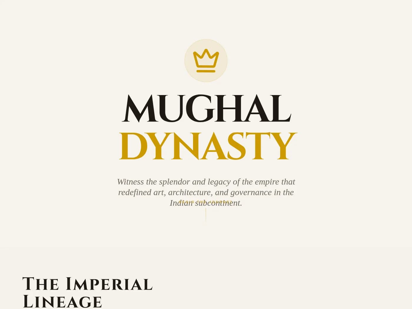 Mughal King Timeline