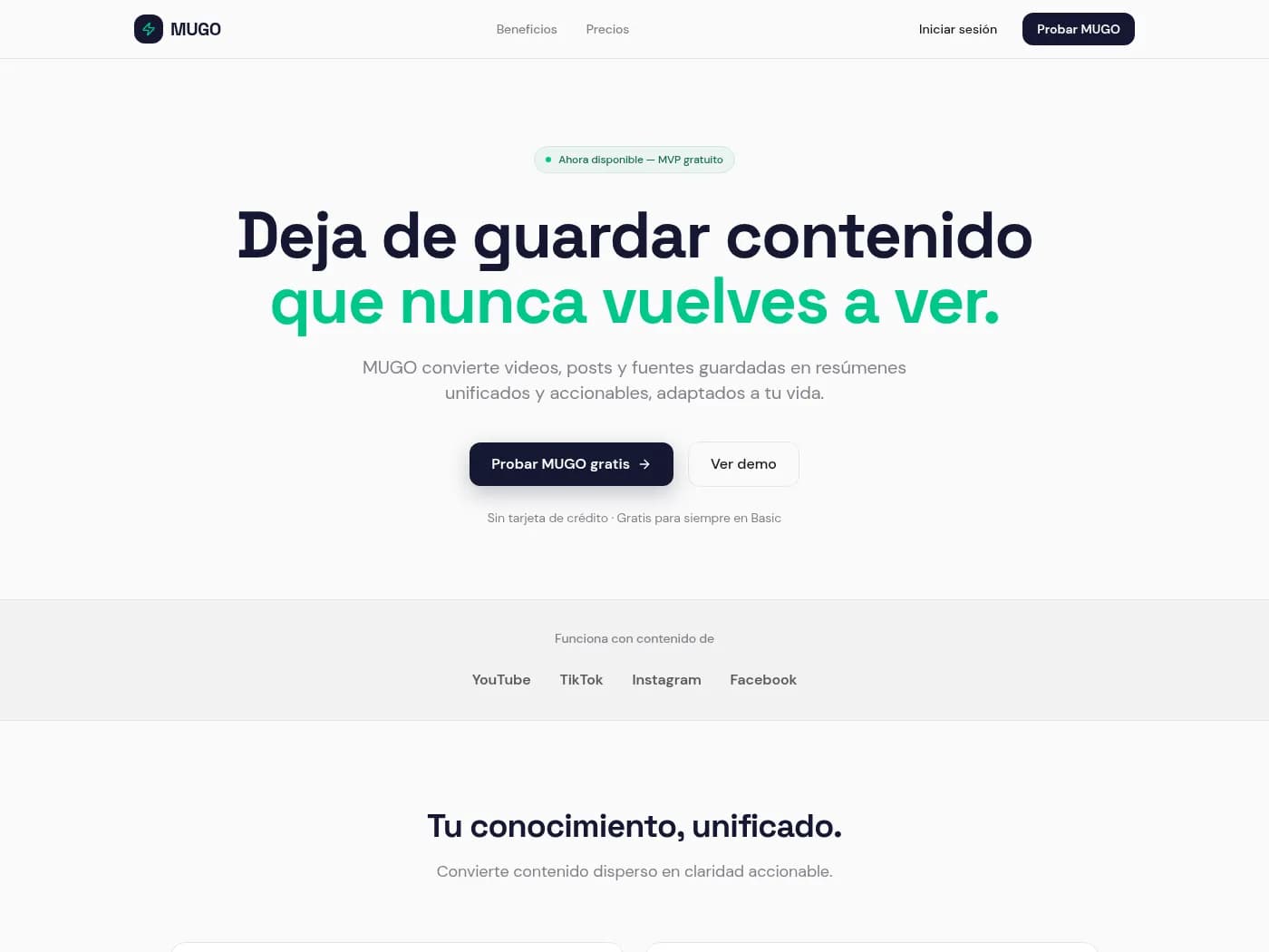 MUGO Content Summarizer