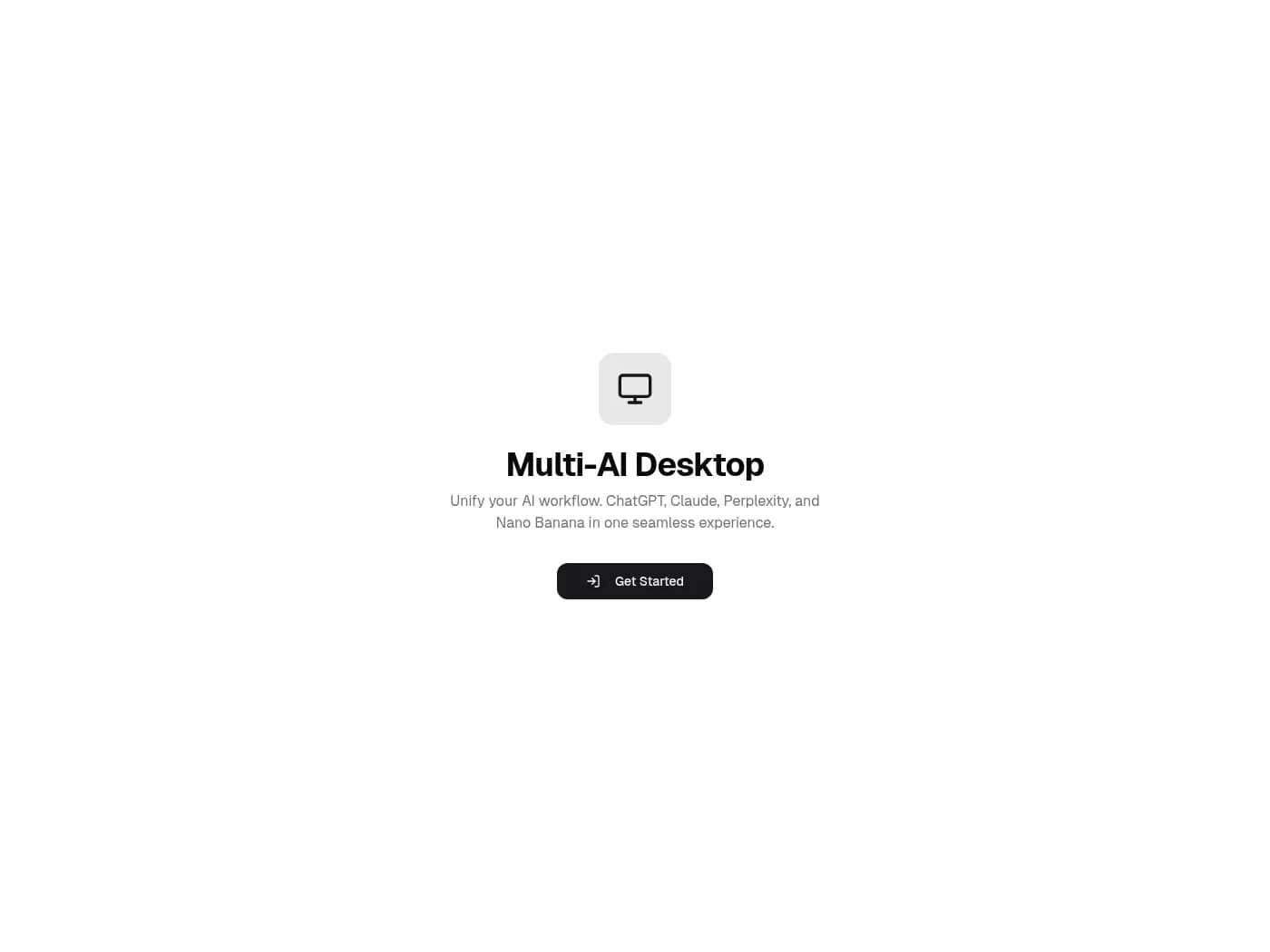 Multi-AI Chatbot Desktop