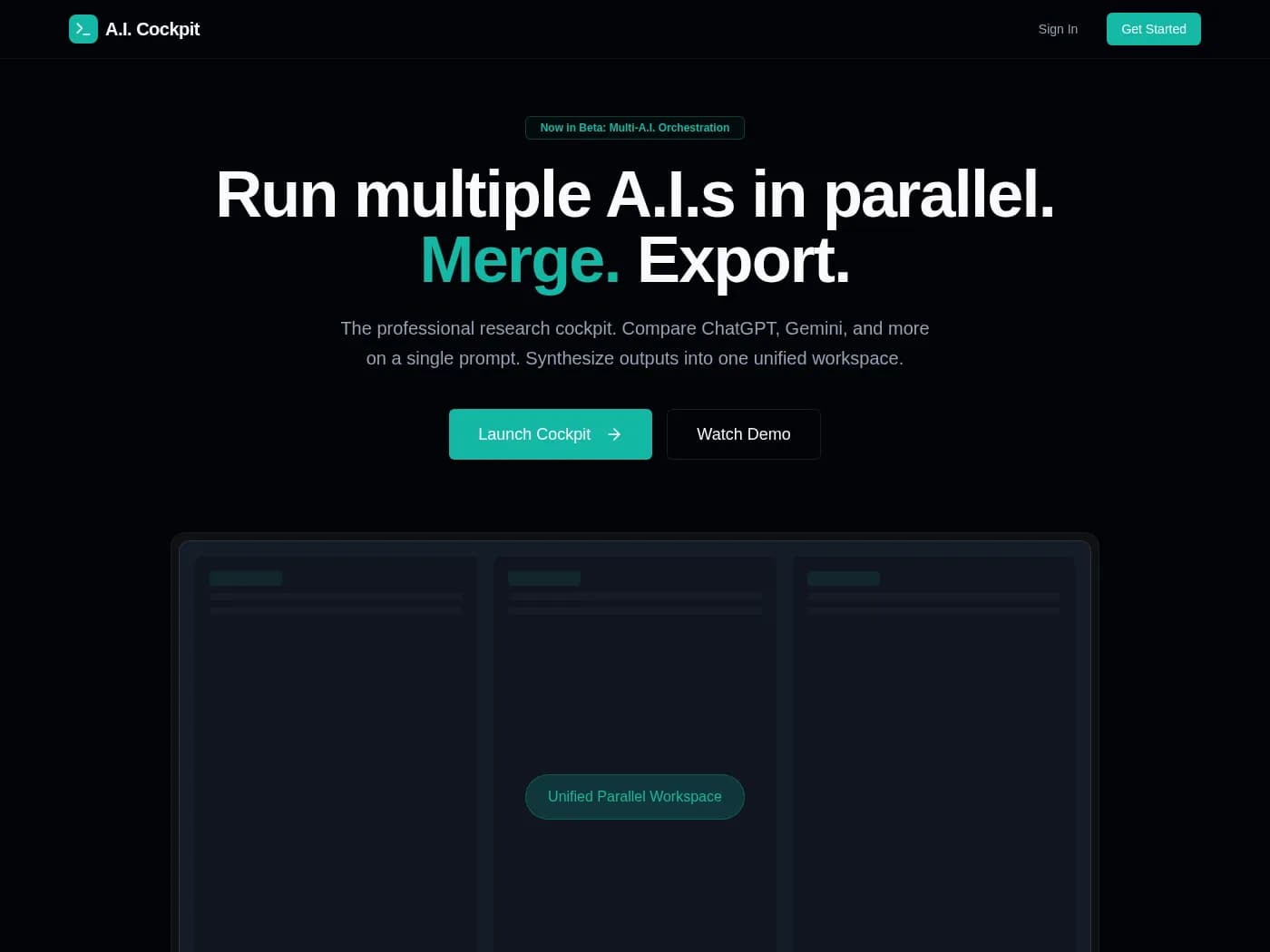 Parallel AI Cockpit