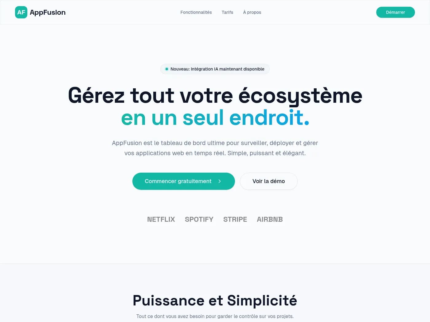AppFusion Dashboard