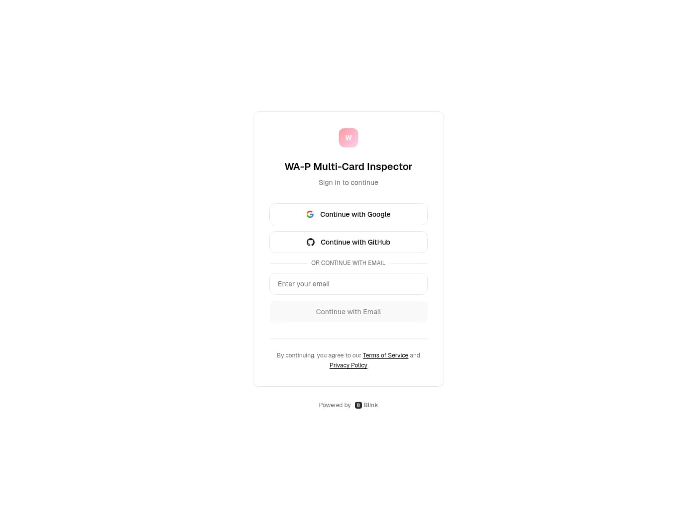 WA-P Multi-Card Inspector