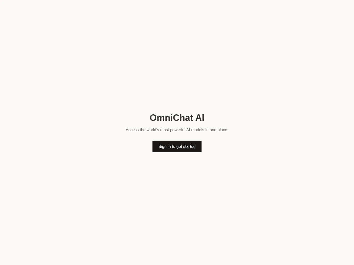 Multi-Model Chatbot Hub