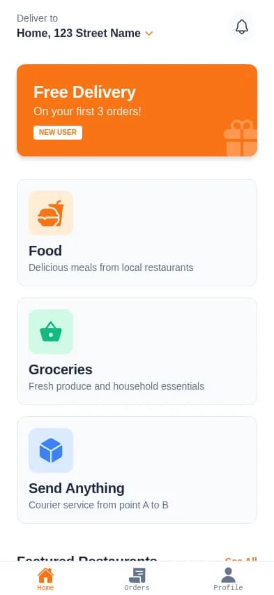Multi-Category Delivery App