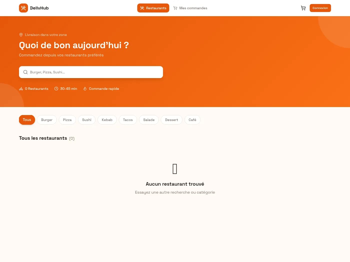 Multi-Restaurant Delivery Hub
