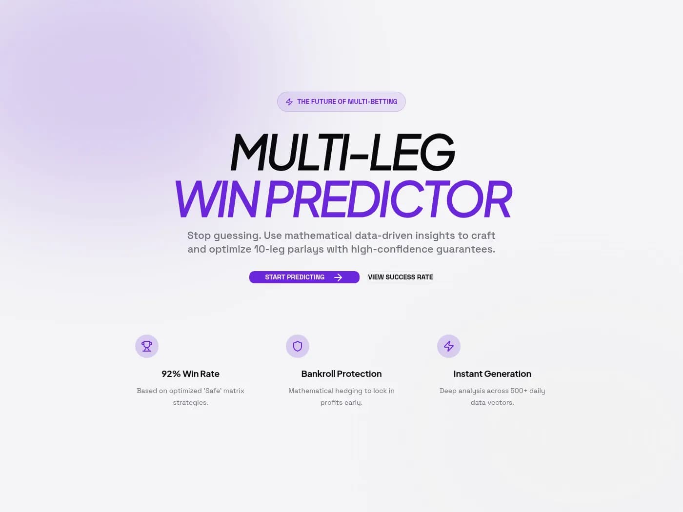 Multi-Leg Win Predictor