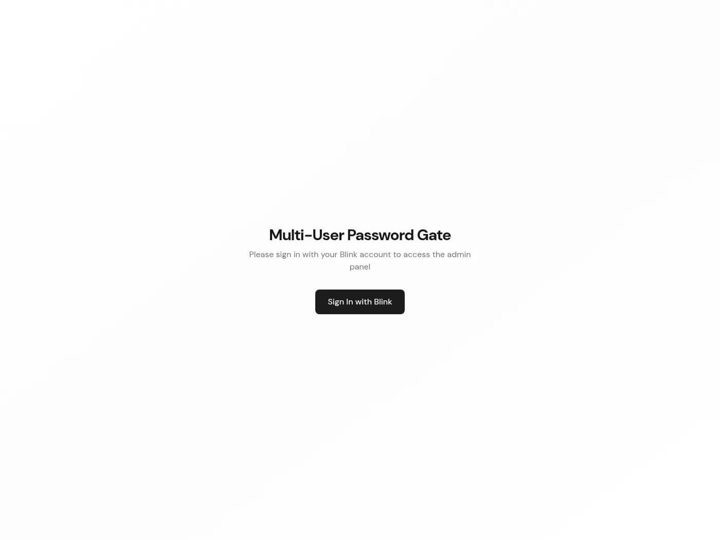 Multi-User Password Gate
