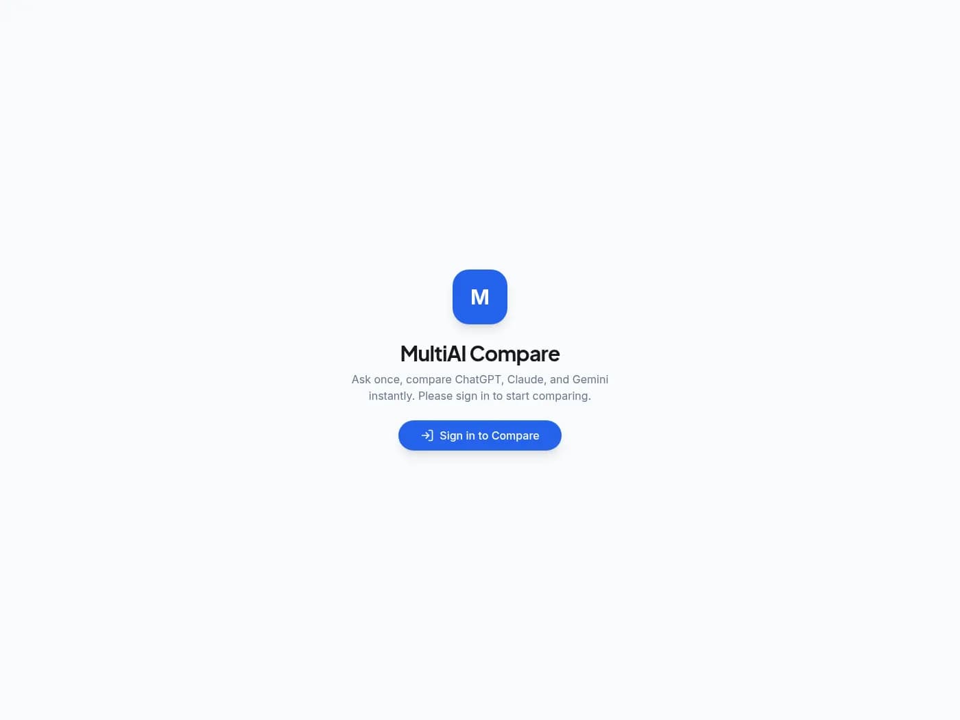 MultiAI Compare