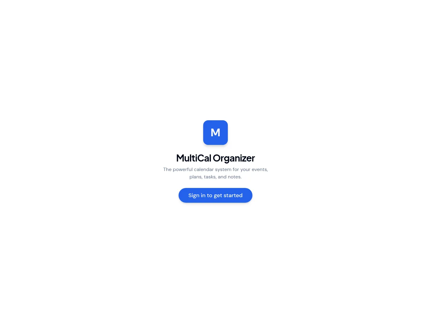 MultiCal Organizer