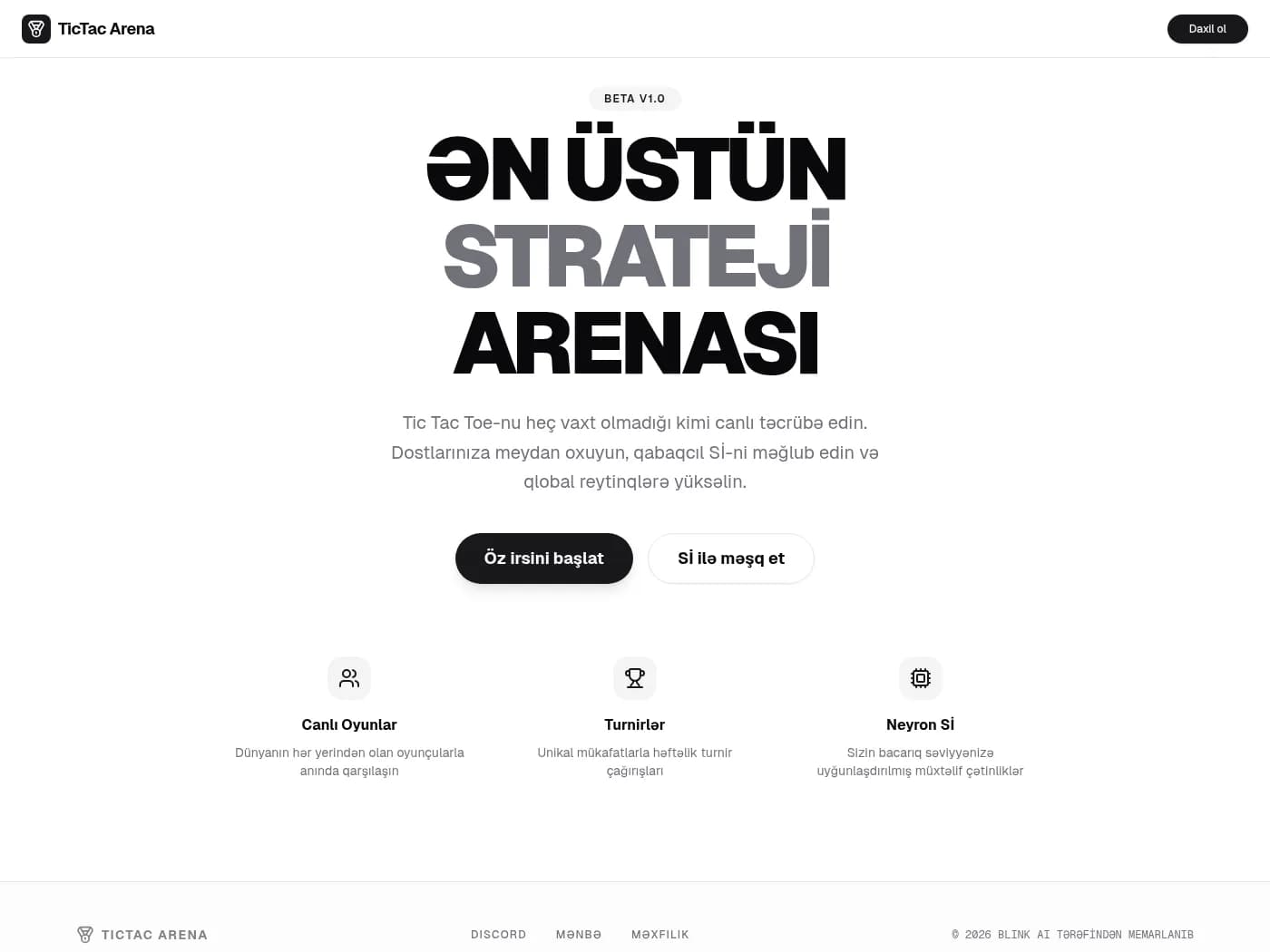 TicTac Online Arena