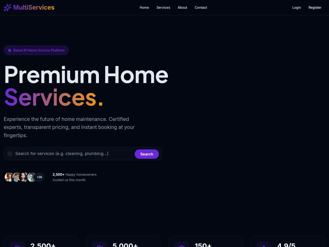 MultiServices Web Frontend