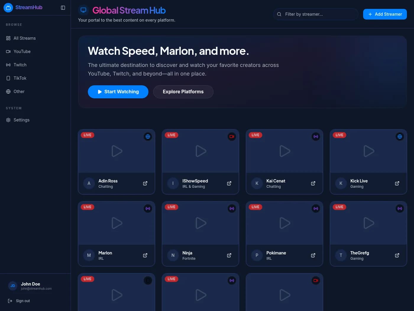 MultiStream Hub